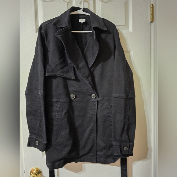 CAbi | Jackets & Coats | Cabi Denim Jacket With Matching Belt Style ...